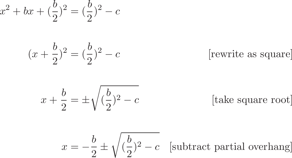Intuition for the Quadratic Formula – BetterExplained